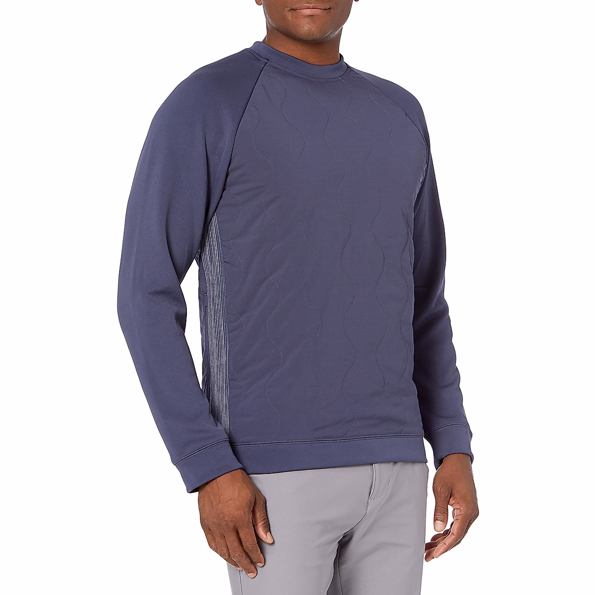 adidas Men's Adicross Evolution Crewneck Sweatshirt, Midnight Heather Grey, Large