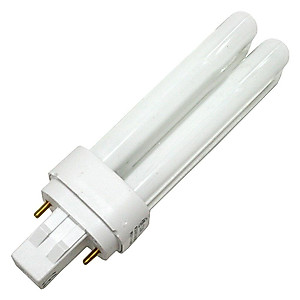 GE 97589 - F13DBX23/841/ECO - 13 Watt Quad Tube Compact Fluorescent Light Bulb, 2 Pin, 4100K