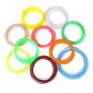 3D Printer Filaments,20 Colors 1.75MM PCL Pen Filament Refills for Printer Printing Pen Low Temperature