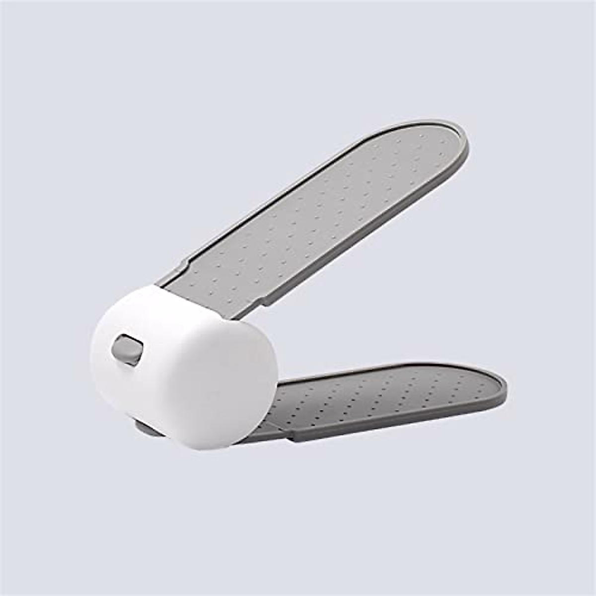 npkgvia Double Layer Adjustable Shoe Rack Shoe Slots Space for Closet Organization Adjustable Shoe Stacker Space for Double Shoe Rack Holder Small Metal Clamp Clip (B, A)