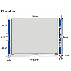 waveshare 5.65inch E-Ink Display HAT 7-Color ACeP E-Paper Display 600x448 Pixels for Arduino,Raspberry Pi 4B/3B+/3B/2B/Zero/Zero W/Zero WH and Jetson Nano