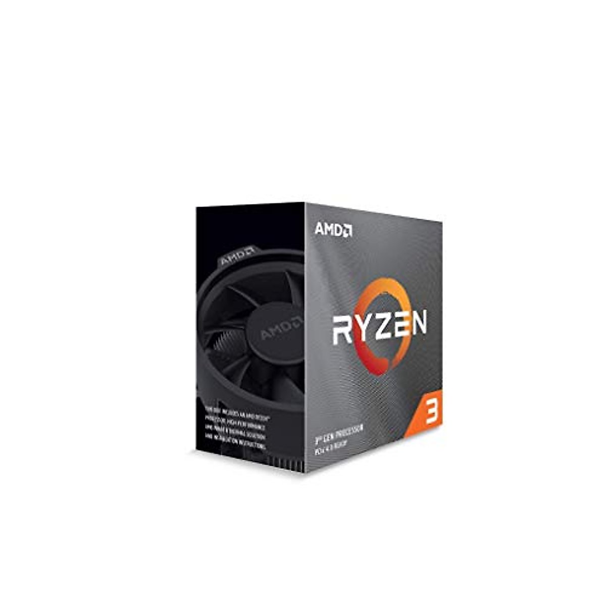 AMD Ryzen 3 3100 4-Core, 8-Thread Unlocked Desktop Processor with Wraith Stealth Cooler