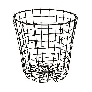 G.E.T. WB-317-MG Heavy Duty Iron Wire Utility Storage Basket, Round, 8" x 8"