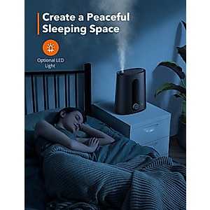 6L Humidifiers for Bedroom,Cool Mist Humidifiers for Home,Ultrasonic Top Fill Humidifier,Quiet,with Essential Oils,Baby,Plant,Easy Clean,Humidifiers for Large Room,Living Room,Office,Nano-Coating,50H