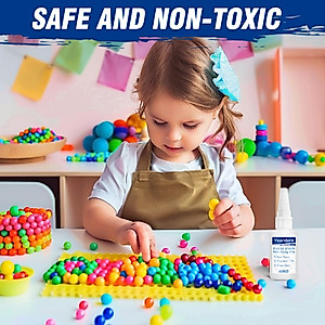 100g Clay Beads Bracelet String Professional Elastic String Kont Fixing Drip, Clear Bracelet Glue, Keep Stretchy Bracelet String Stay Perfectly Tied for Bracelet Beads, Jewelry Making Supplies