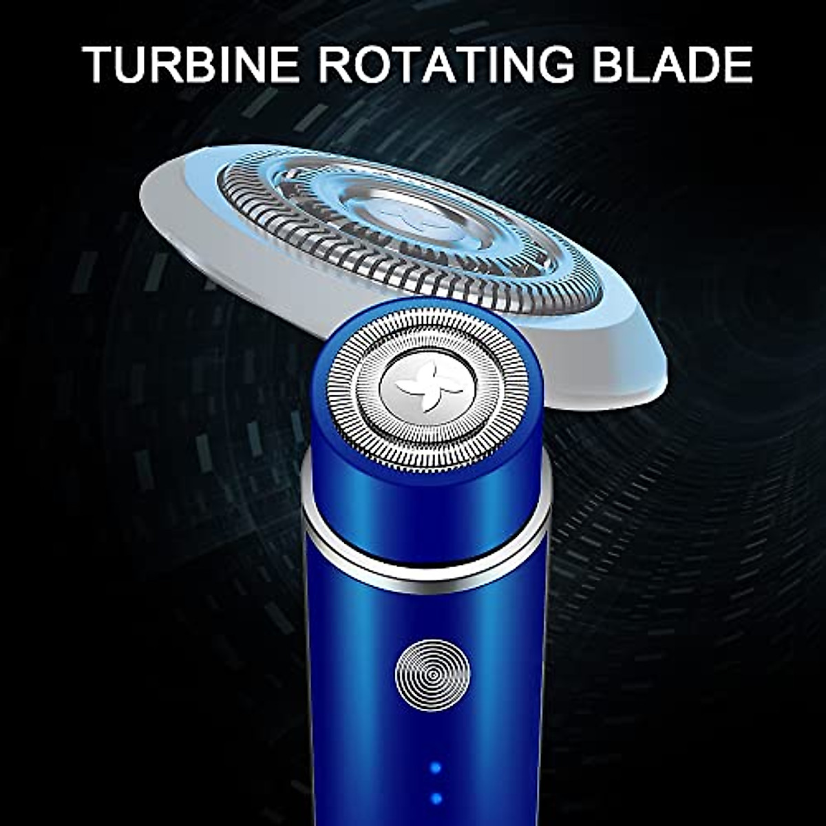 ARECTECH Electric Razor Mini Razor Pocket Razor for Men USB Rechargeable LED Battery Display Best for Travel Shaves Touch Up Shaves Cordless Blue