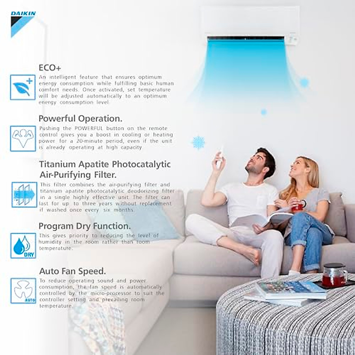 Daikin 18,000 BTU 18 SEER2 Entra Series Ductless Mini Split Heat Pump System w/ 16’ Maxwell Installation Kit and Wall Mounting Bracket (230V)