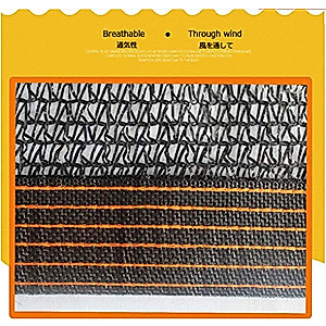 Shade Cloth Shade net 60% Sunblock Shade Cloth Net, with Grommets, Black Bulk UV Resistant Fabric Mesh, for Patio Lawn, Balcony Privacy Sunblock Screen Mesh
