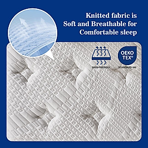 DIGLANT Full Mattress, 14Inch Hybrid Cooling Gel Memory Foam Mattress, Medium Plush Feel with Pocket Springs, Support & Pressure Relieving Full Size Mattress, CertiPUR-US Certified, 10 Year Warranty