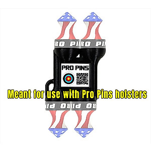 Pro Pins (4 Pack) - Archery Target Pins with Magnet Lock Technology | Best in Class Hold | Compatible with Pro Pin Holsters (Red)