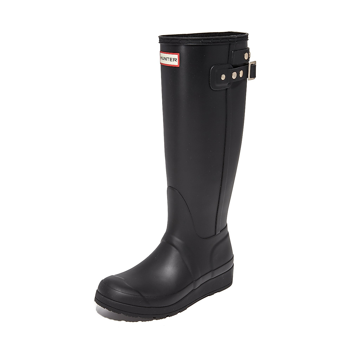 Hunter Women's Original Tall Rain Boot, Black, 10 M