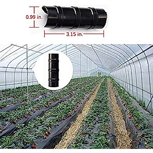 WANLING 15pcs 32mm /1.26" Garden Buildings Tube Clip Greenhouse Frame Pipe Tube Film Clip for Greenhouse Banner Frame Shelters