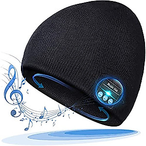 Friction Winter Stereo Bluetooth Music Call Practical And Leisure Outdoor Sports Headwear Warm Knitted Hat Sports Woolen Hat