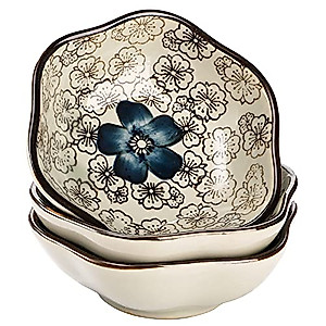 ZEAYEA Set of 12 Pinch Bowls, Ceramic Dipping Mini Bowls, 3 oz Soy Sauce Dishes, Japanese Appetizer Condiments Serving Dishes for Sushi, Ketchup, Dessert, Snack, BBQ, Party, Dinner