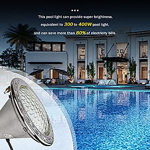 Pomeade SH101300 50FT120V LED Pool Lights, 10inch 35W RGB Pool Lights for Inground Pool, Applicable to Underwater Swimming Pool Spa Light Replacement, Input Voltage is AC 120V