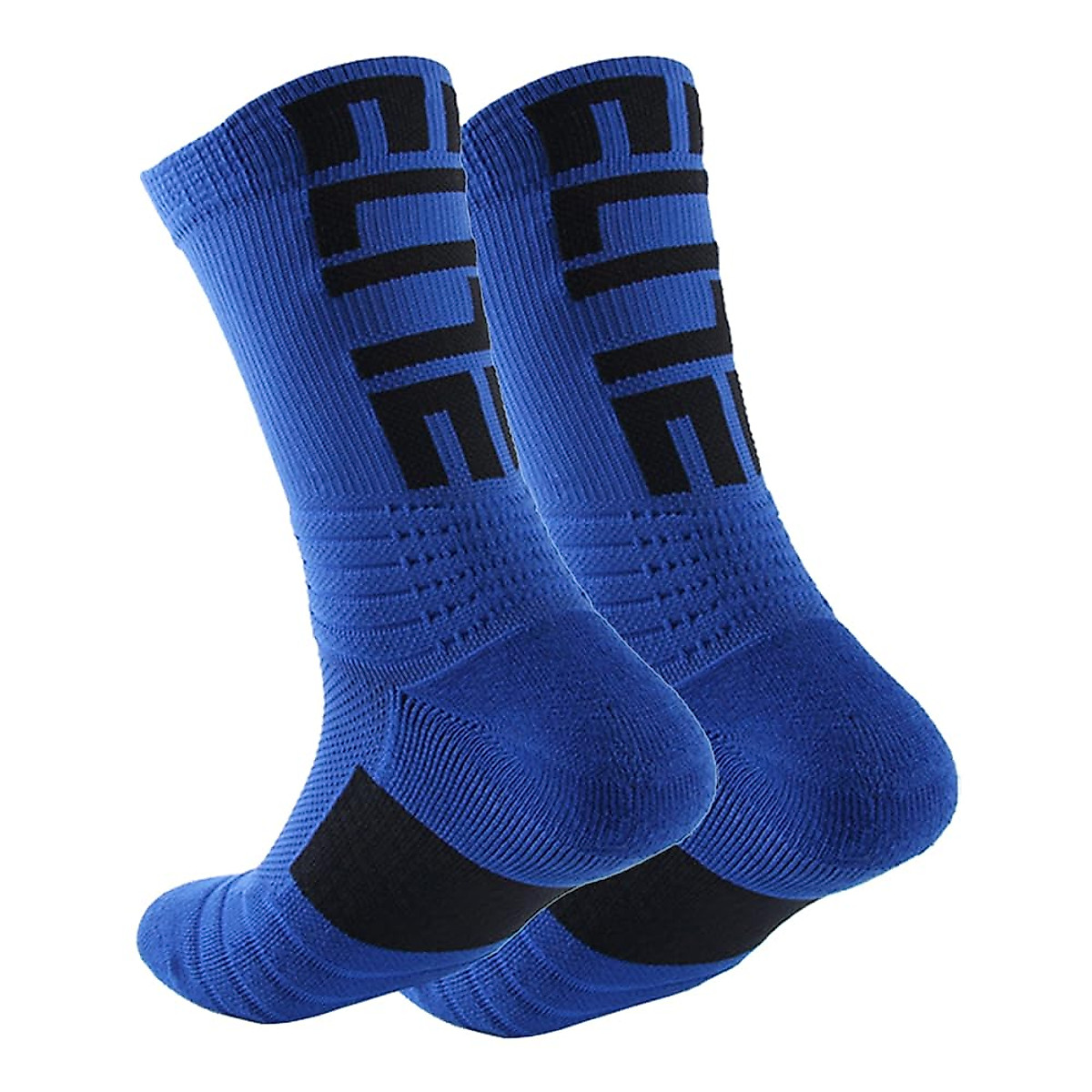 DRASEX Men's Cushioned Athletic Crew Socks 4 Pack Elite Basketball Compression Sport Running Hiking Socks