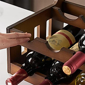 DOUBA Wine Rack Wooden Goblet Storage Home Shelf Floor Living Room Solid Wood Wine Utensils