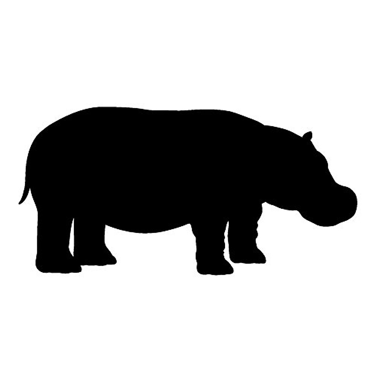 8x10 Hippopotamus, Hippo Stencil Made from 4 Ply Matboard