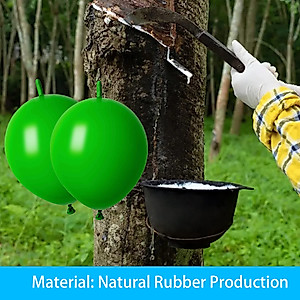 ADIDO EVA Link Balloons Green 12 Inch Quick Latex Link Balloon 80 Pcs for Birthday, Halloween, Christmas, Party Festival Decorations