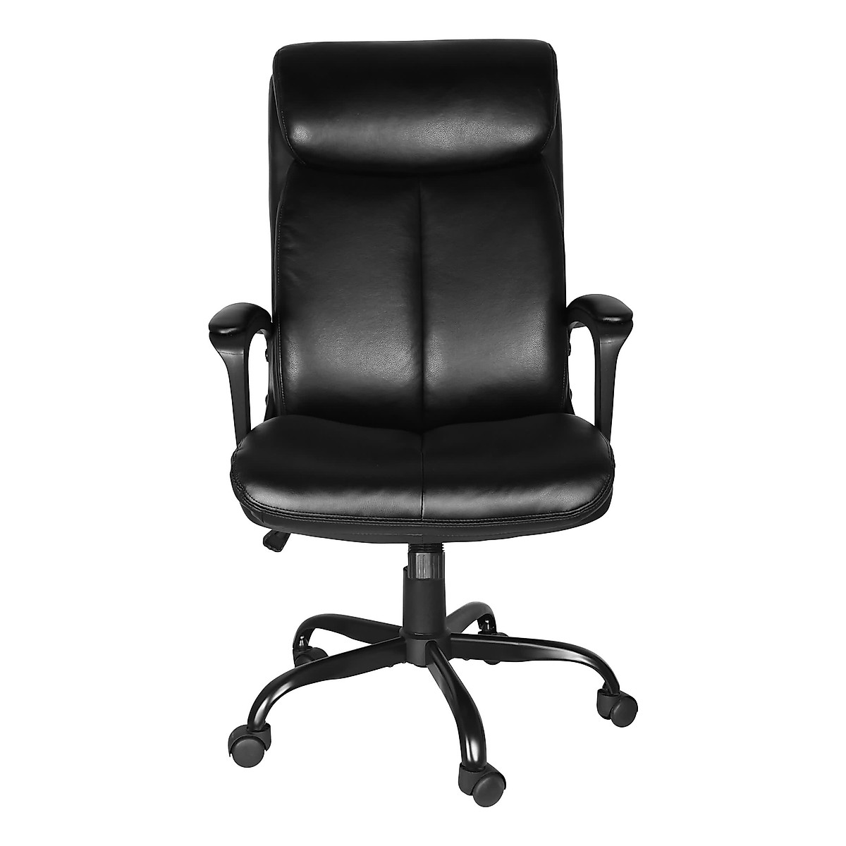 Daesar Office Desk Chair Pu Leather, Adjustable Height/Tilt, 360 Degree Swivel, 300Lbs, Black
