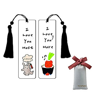 Couples Gifts Bookmarks for Women Men Christmas Gifts for Boyfriend Girlfriend Anniversary Gift for Wife Husband Book Lover Gifts for Girls Boys Birthday Wedding Valentine's Day Thanksgiving Gift