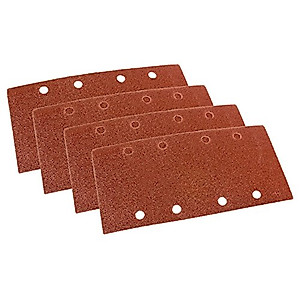 WEN 6313SP 1/3 Sheet Sander Hook-and-Loop Sandpaper (12 Pack), Assorted Grits