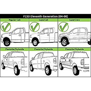 Garage-Pro Rear Step Bumper Compatible with 2004-2006 Ford F-150 Fleetside/Styleside