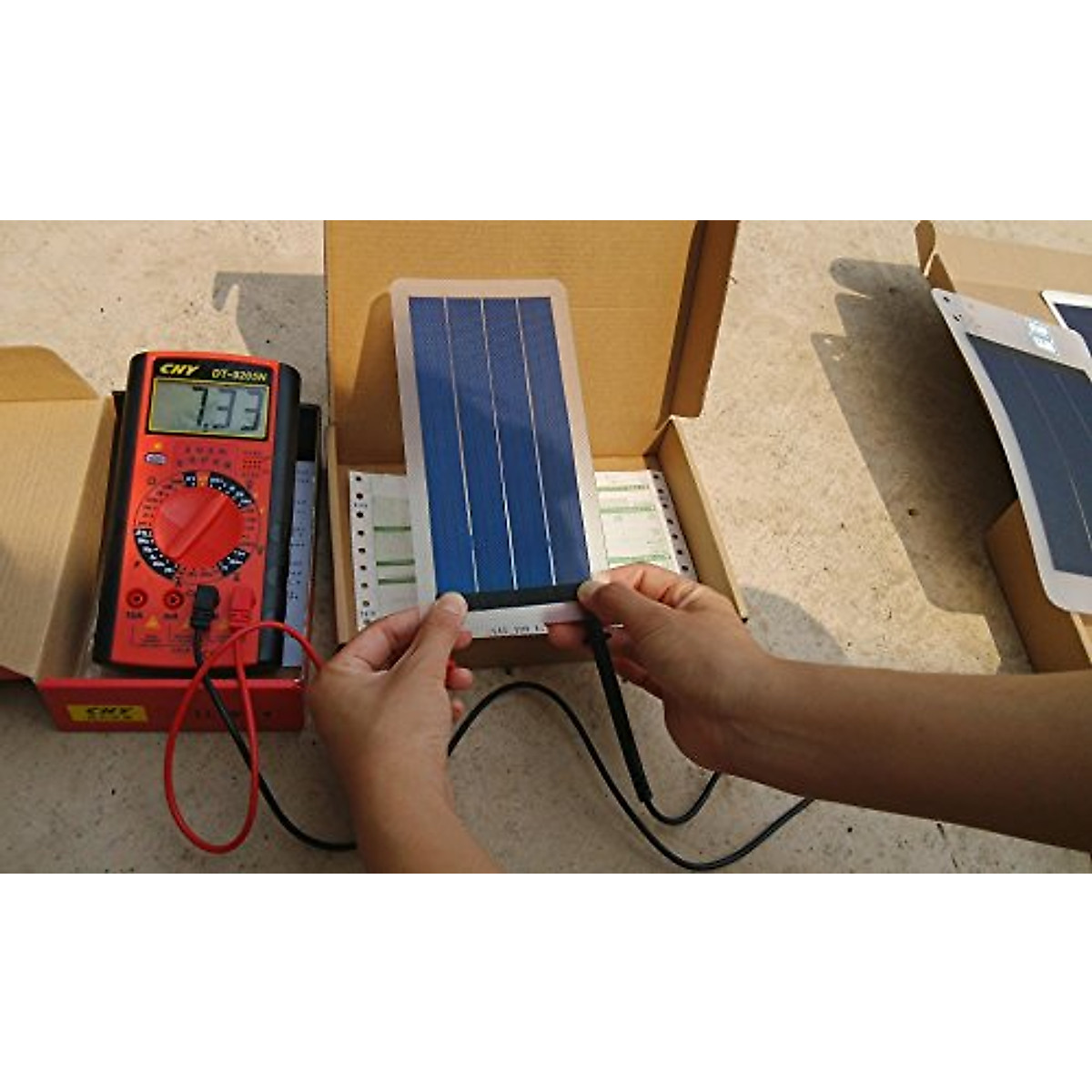 Portable Flexible-Solar-Panel-Charger Small Solar Panels for Science Projects Wireless Charger 1 Watt 6 Volt Thin-Film-Roll-up-Bendable-Amorphous-Solar-Panel Cell DIY for Car Camping Solar Charger