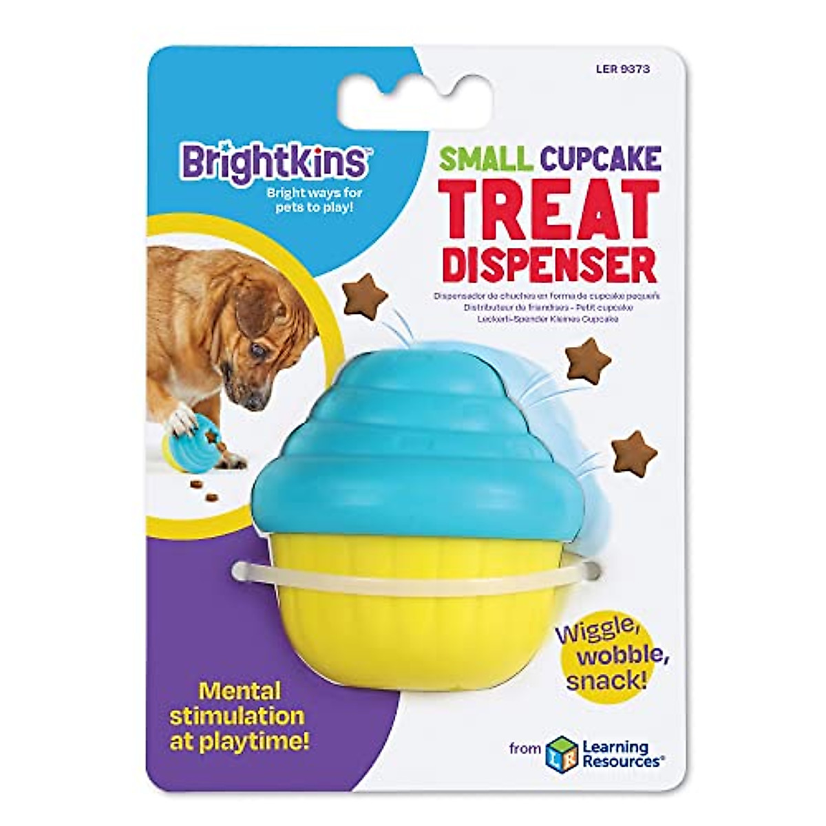 Brightkins Small Cupcake Treat Dispenser for Dogs - Interactive Dog Toys, Dog Birthday Toy for All Breeds