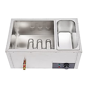 Electric Commercial Food Warmer,3-Pan Catering Food Warmer Steam Table Stainless Steel Bain Marie Buffet Countertop with Temperature Control & Lid for Parties, Catering