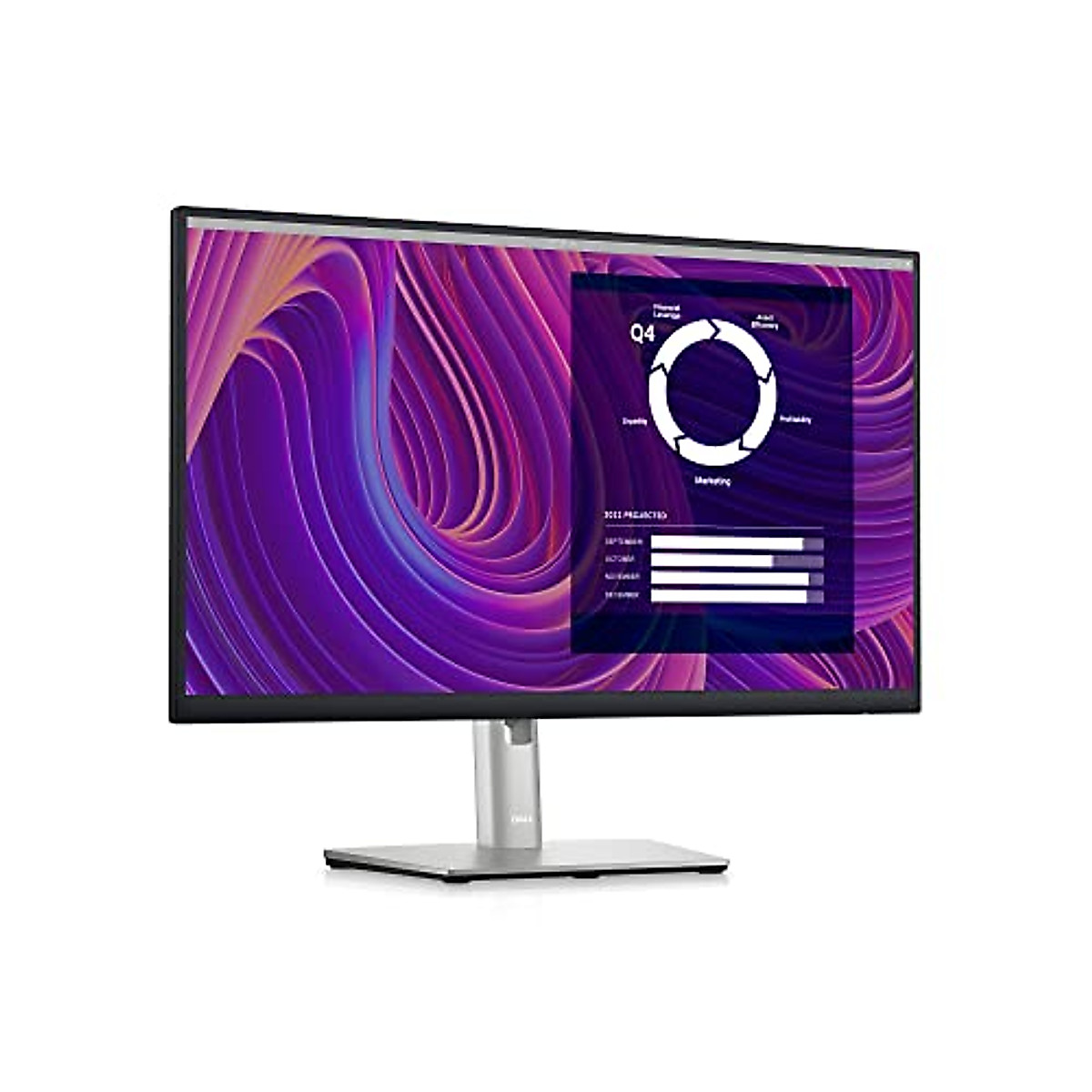 Dell P2423D Monitor - 23.80-inches QHD (2560 x 1440) 60Hz Display, sRGB 99%, 5ms Response Time, HDMI/DP/USB 3.2 Gen 1 Connectivity, Height/Tilt/Swivel/Pivot Adjustability, 16.7 Million Colors - Black