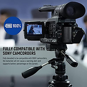 Neewer 4 Packs NP-F750 Replacement Batteries 7.4V 5600mAh with 4 Channel Battery Charger & Power Adapter, Compatible with NP-F550/750/770/970 FM500H QM71D QM91D, Field Monitor, Video Light