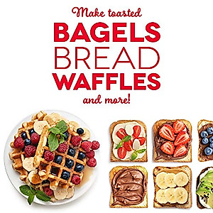 Dash Compact Air Fryer Oven Cooker, 2 Quart - Aqua & DEZT001AQ 2 Slice Extra Wide Slot Easy Toaster with Cool Touch + Defrost Feature, for Bagels, Specialty Breads & other Baked Goods, Aqua