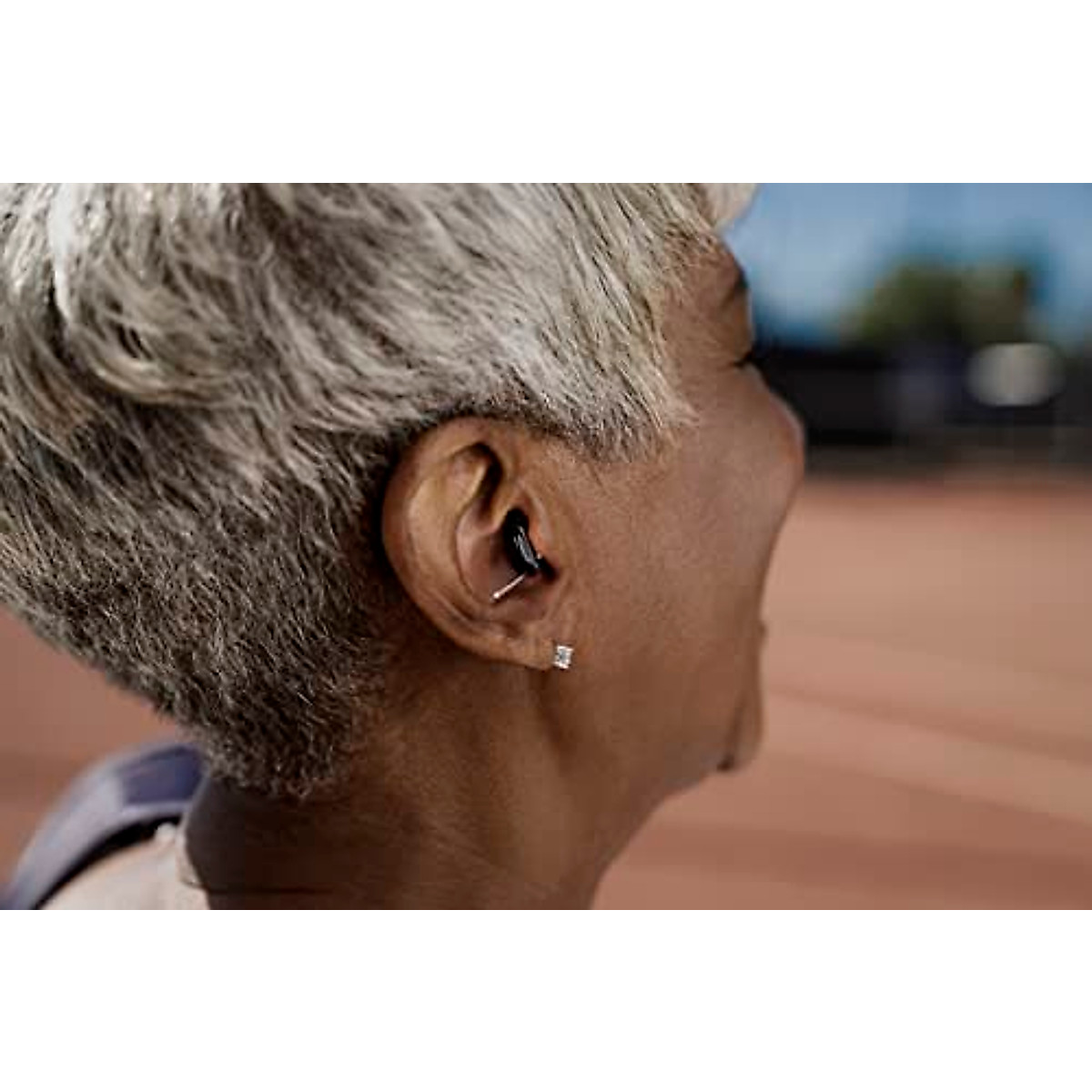 Sony CRE-C10 Self-Fitting OTC Hearing Aid for Mild to Moderate Hearing Loss, Black