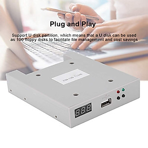 USB Floppy Emulator, 3.5" FDD UDD U144K 1.44MB USB SSD Floppy Drive Emulator for Industrial Controllers