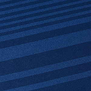 AmazonBasics Microfiber Duvet Cover Set – 135x200cm/50x80cmx1, Royal Blue Calvin Stripe