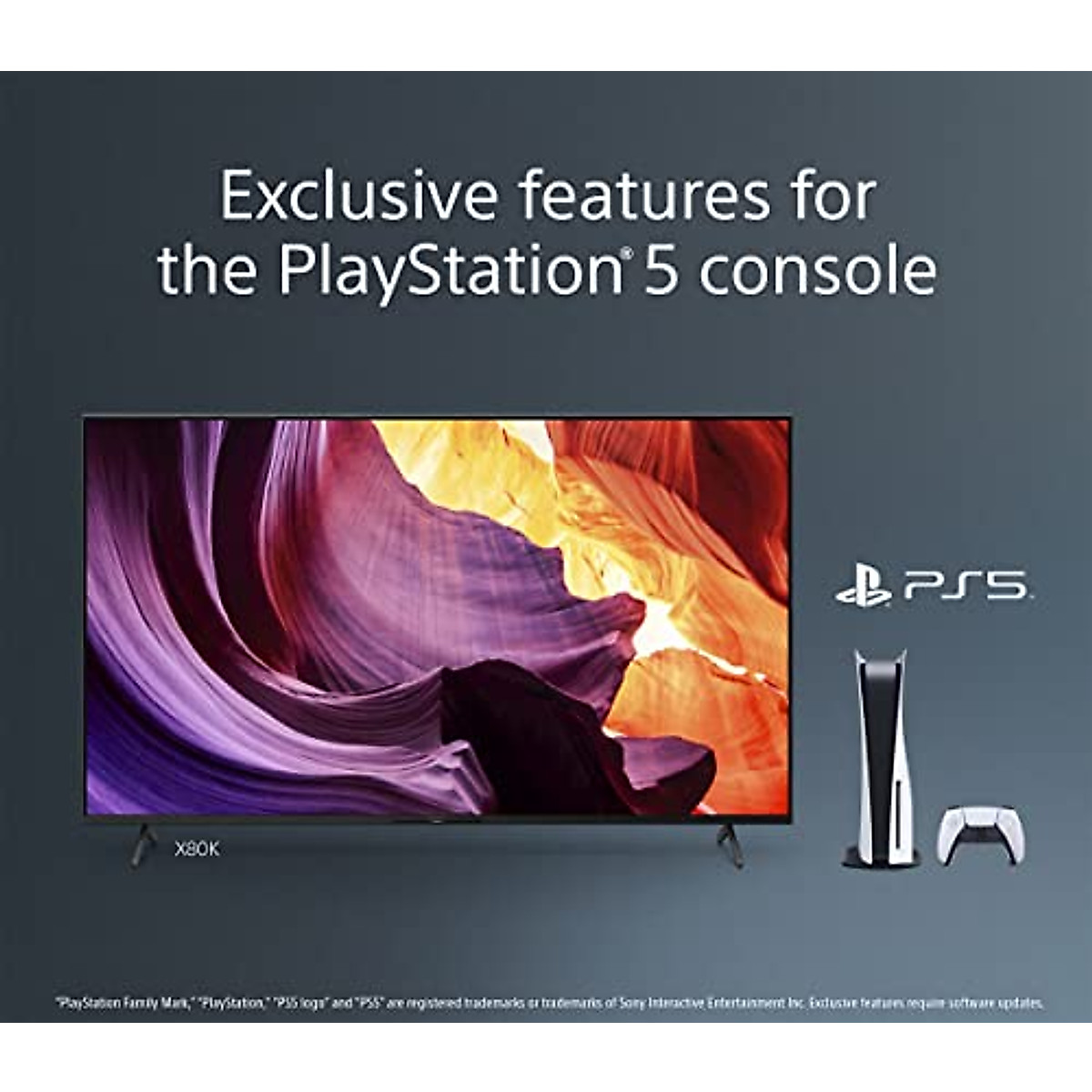 Sony 65 Inch 4K Ultra HD TV X80K Series: LED Smart Google TV with Dolby Vision HDR KD65X80K- 2022 Model