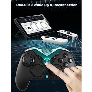 NexiGo Elite Switch Pro Controller with 4 Back Buttons, Swappable D-pad & Left Joystick, Trigger Stops, Turbo, Dual Vibration, Bluetooth, for Nintendo Switch/Lite/OLED