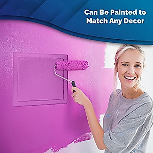 Morvat Access Panel 12x12 Inch for Drywall & Ceiling with Door, Heavy-Duty Durable ABS Plastic & Easy Install Access Box, Wall Hole Cover Plate for Plumbing & Electrical Cables & Wiring, White, 2 Pack