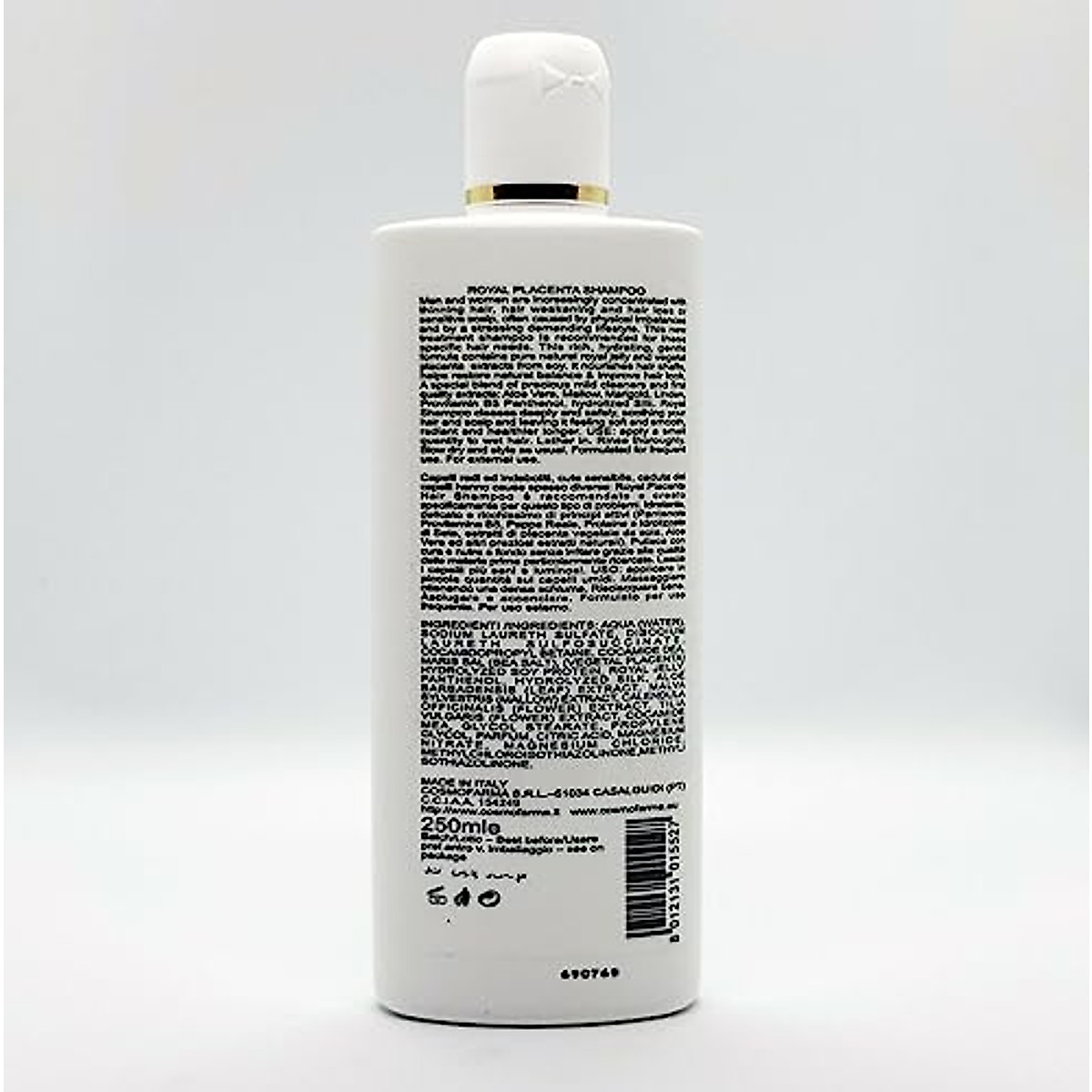 Cosmofarma Royal Placenta Hair Shampoo, 8-Ounce