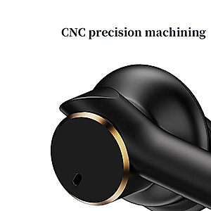 SUYUZREY Wired Earbuds bass Dynamic Unit in-Ear Headphones with mic, High Fidelity Stereo 3.5mm Jack Earphones Noise Isolation Memory Foam and Sports earhook Ear Buds Wired,Metal Shell(Moving Coil)