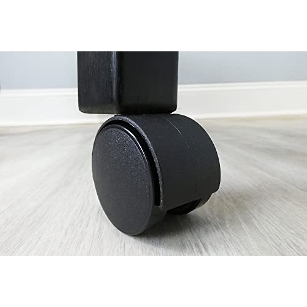 Shepherd Hardware 9418 2-Inch Office Chair Caster, Twin Wheel, 5/16-Inch Stem Diameter, 75-lb Load Capacity, 2-Pack, Black