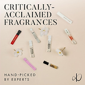 Infinite Scents Perfume Sampler Set for Women: 12 High-End Designer Perfumes + Expert Scent Guide + Deluxe Velvet Gift Pouch for Girlfriend, Wife, Mother