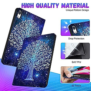 Uppuppy for Apple iPad Mini 6 Case, for iPad Mini 6th Generation Case Kids Cute Folio Women Teen Girls Tree Cover for iPad Mini 2021 Cases 6th Gen 8.3 Inch A2567 A2568 A2569