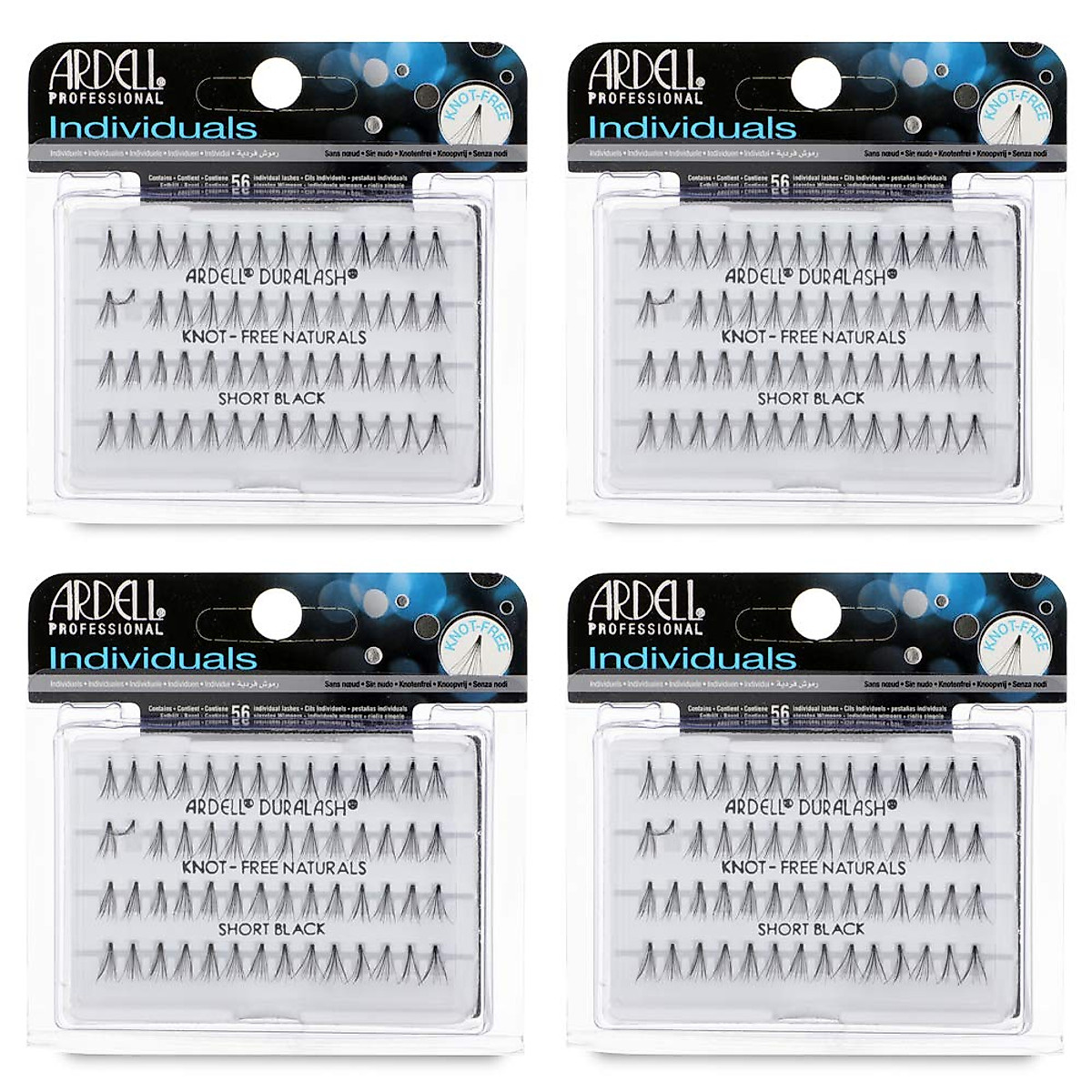 Ardell Individuals False Eye Lashes Short Black 4 Pack