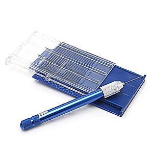 Balax 21 Pcs Mini Twist Drill Bits Set Index 61-80 w/Aluminum Hand Drill For Hobby