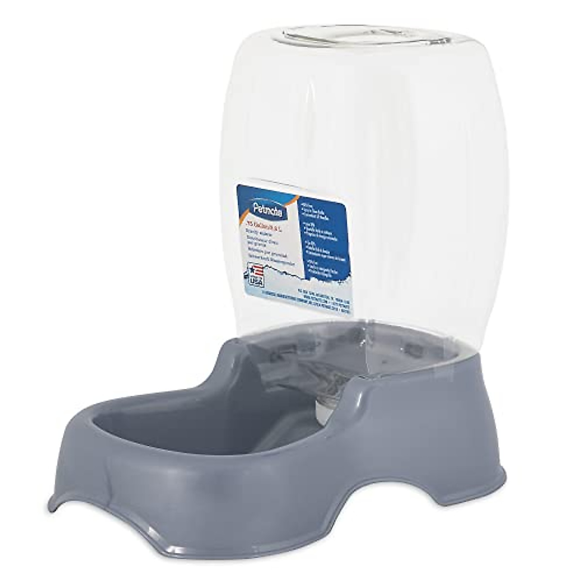 Petmate Pet Cafe Waterer Cat and Dog Water Dispenser 4 Sizes, Pearl White