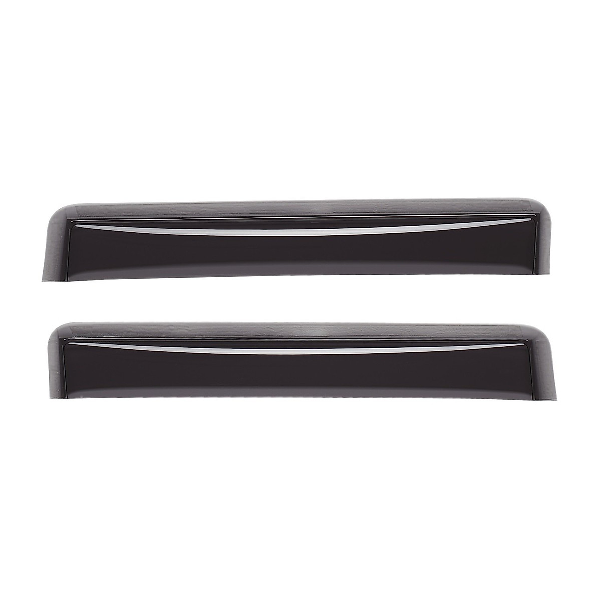 WeatherTech Custom Fit Rear Side Window Deflectors for Chevrolet Silverado Crew Cab, Dark Smoke - 83426