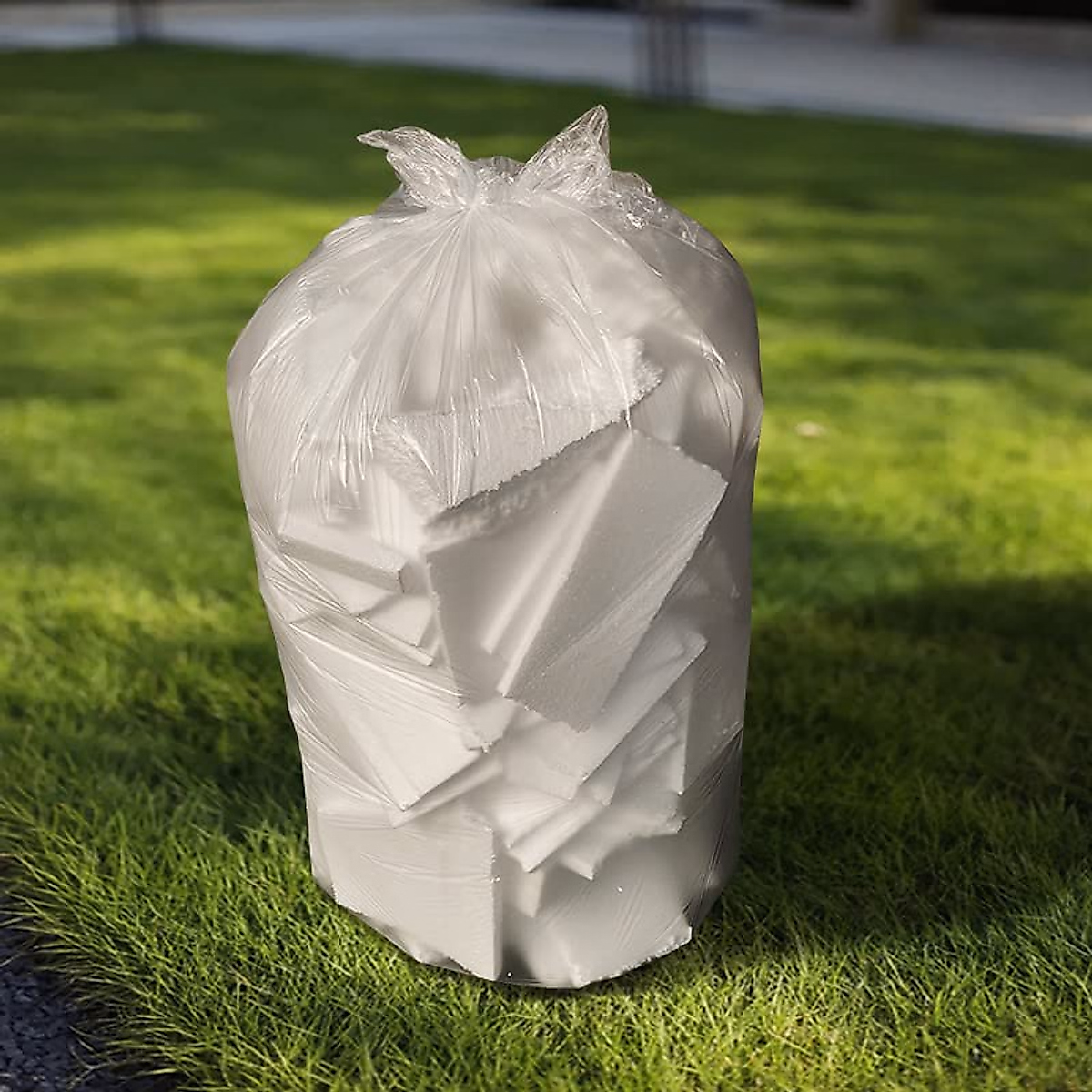 TYPLASTICS 40-45 Gallon Clear Trash Can Liners - 40" x 48" - HD Garbage Bags - Case of 250