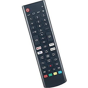 AKB76037601 Replaced LG Remote fit for LG Smart TV 32LM577BZUA 43UP7670PUC 55UP8000PUR 65UP8000PUR 75UP7670PUB 49UM7300PUA 60UM6900PUA 50UP8000PUR with DSY+,Netflix,Prime Video,Channel Buttons